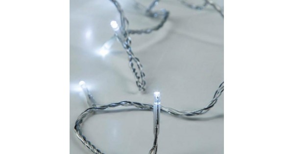 ΣΕΙΡΑ ΜΠΑΤΑΡΙΑΣ, 50 LED 5mm, ΠΡΟΕΚΤΑΣΗ ΠΑΡΟΧΗΣ 50cm, ΔΙΑΦΑΝΟ ΚΑΛΩΔΙΟ ...